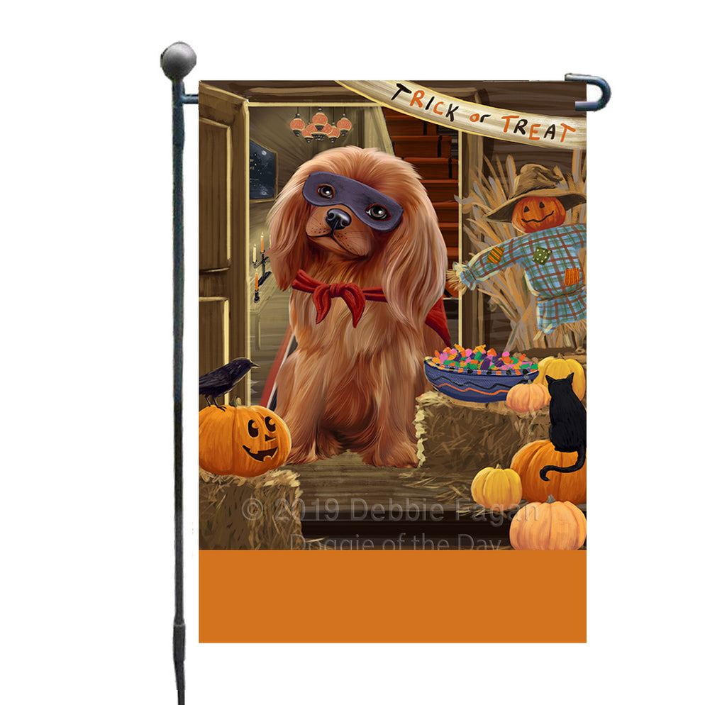 Personalized Enter at Own Risk Trick or Treat Halloween Cavalier King